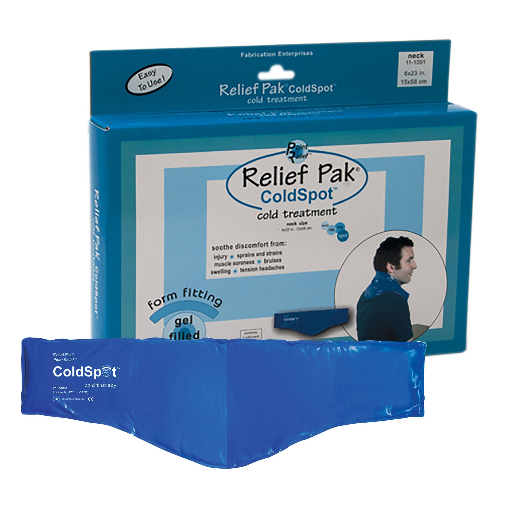 Relief Pak® ColdSpot™ Blue Vinyl Pack, Neck Contour 514650 – Medici ...